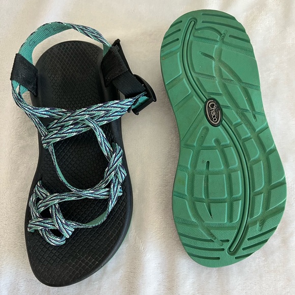 Chaco | Shoes | Chacos Blue And Green | Poshmark
